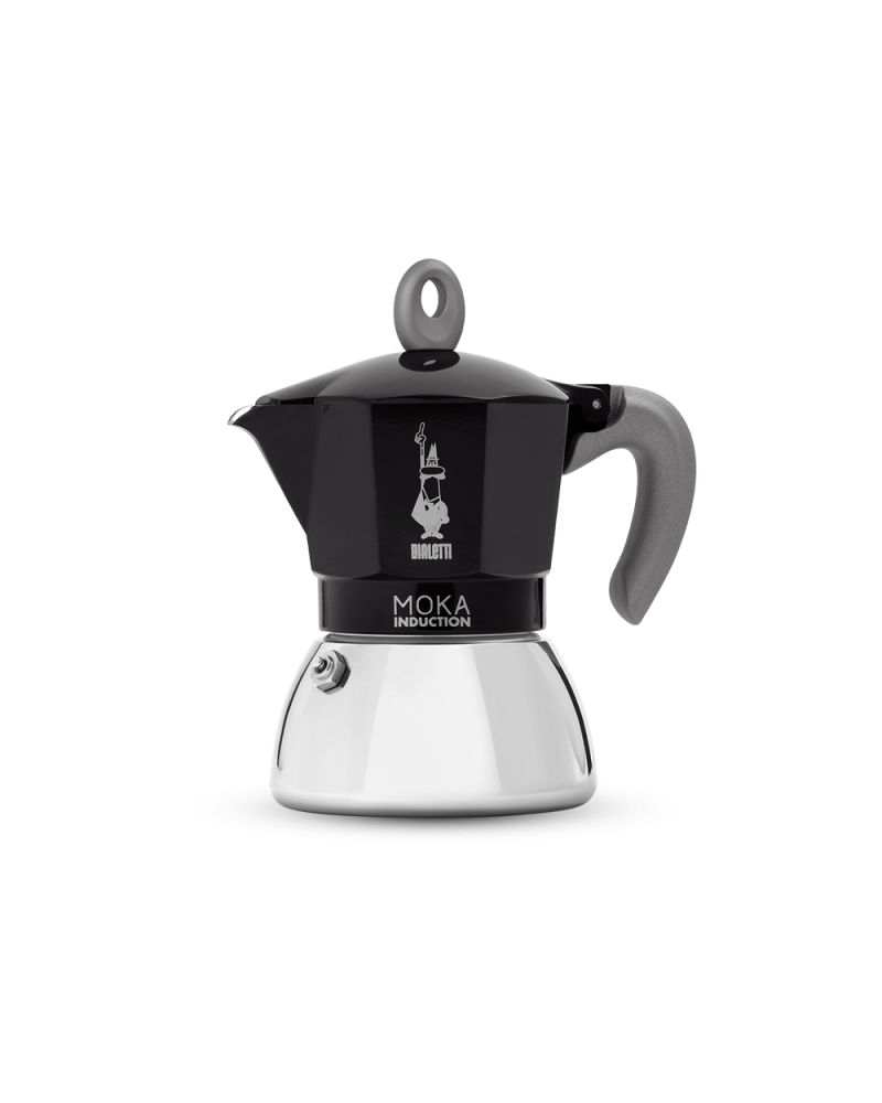 Bialetti Moka Induction Black 2 Cups|Complementosdelcafe.com