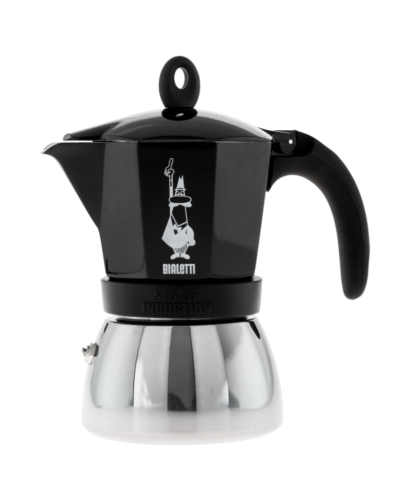 Bialetti Moka Induction Black 6 Cups|Complementosdelcafe.com