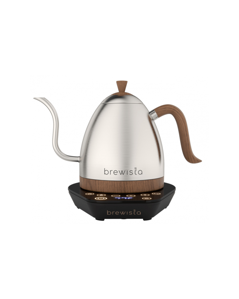 Brewista Artisan Silver/Wood Kettle 1L|Complementosdelcafe.com