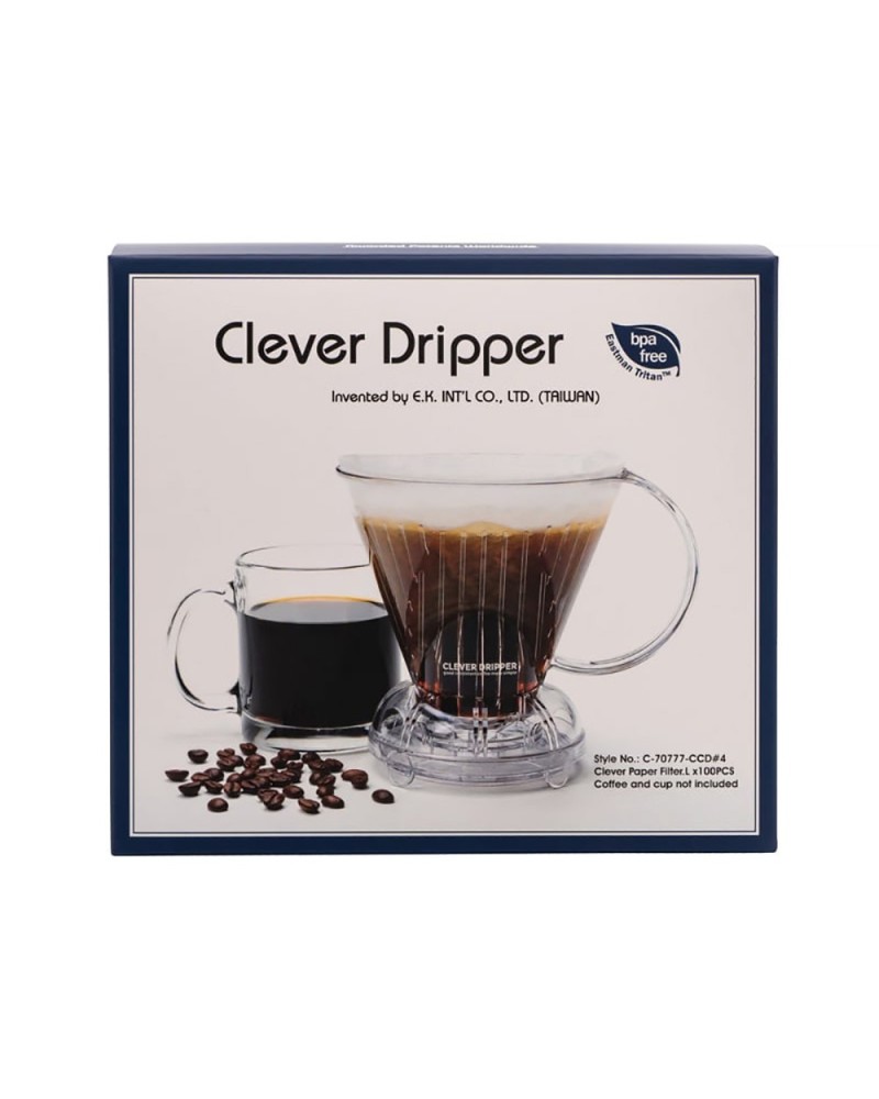 Clever Dripper Transparent Brown | Complementosdelcafé.com