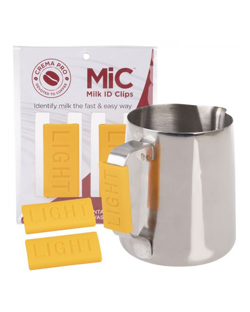 Crema Pro Clip Identifcación Jarra de leche Light|Complementosdelcafe.com