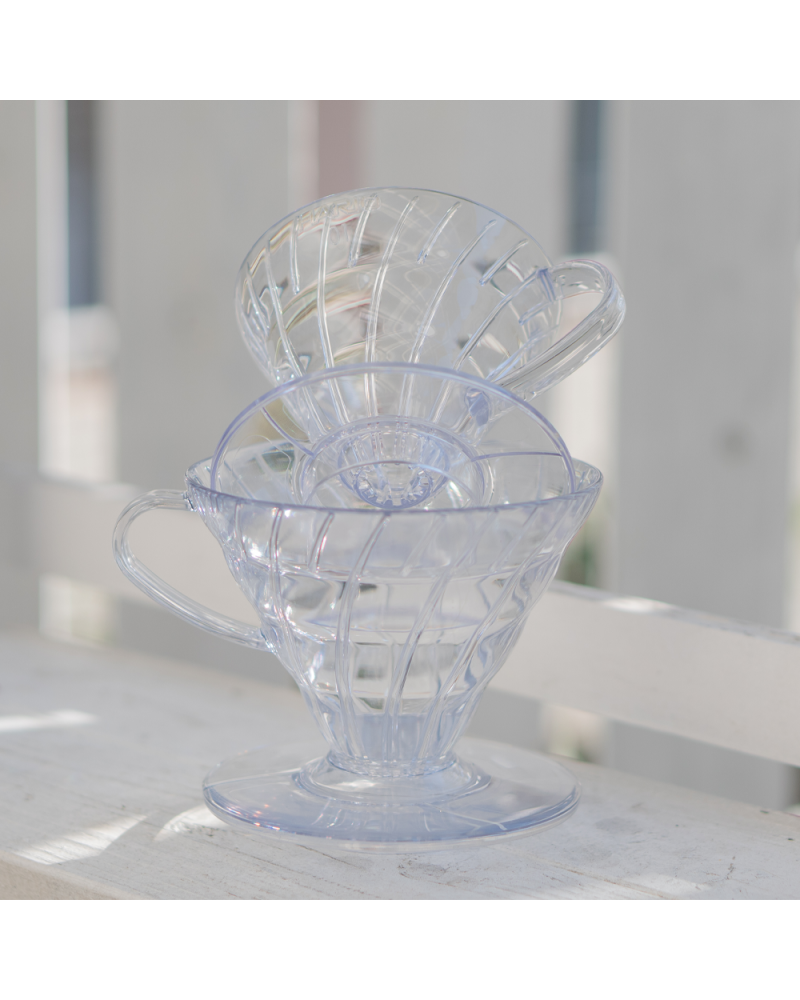 Hario V60 Plastic Dripper 01 Transparent| Complementosdelcafe.com