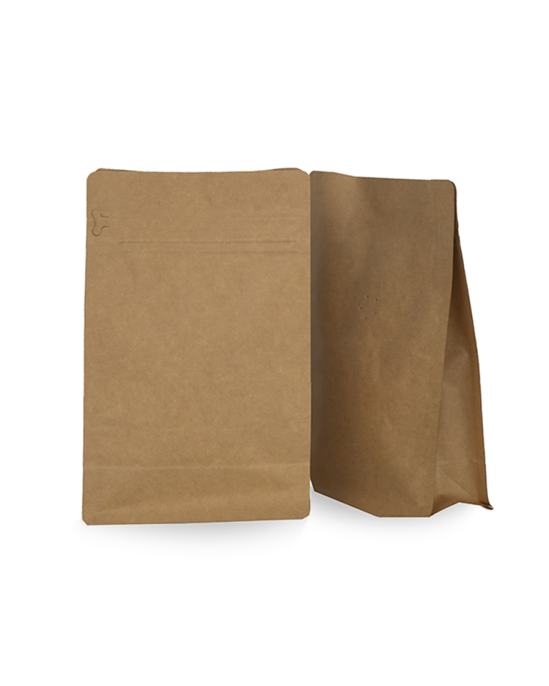 Coffee Bag Flat Bottom 250G Kraft Paper | Coffee Bags ...