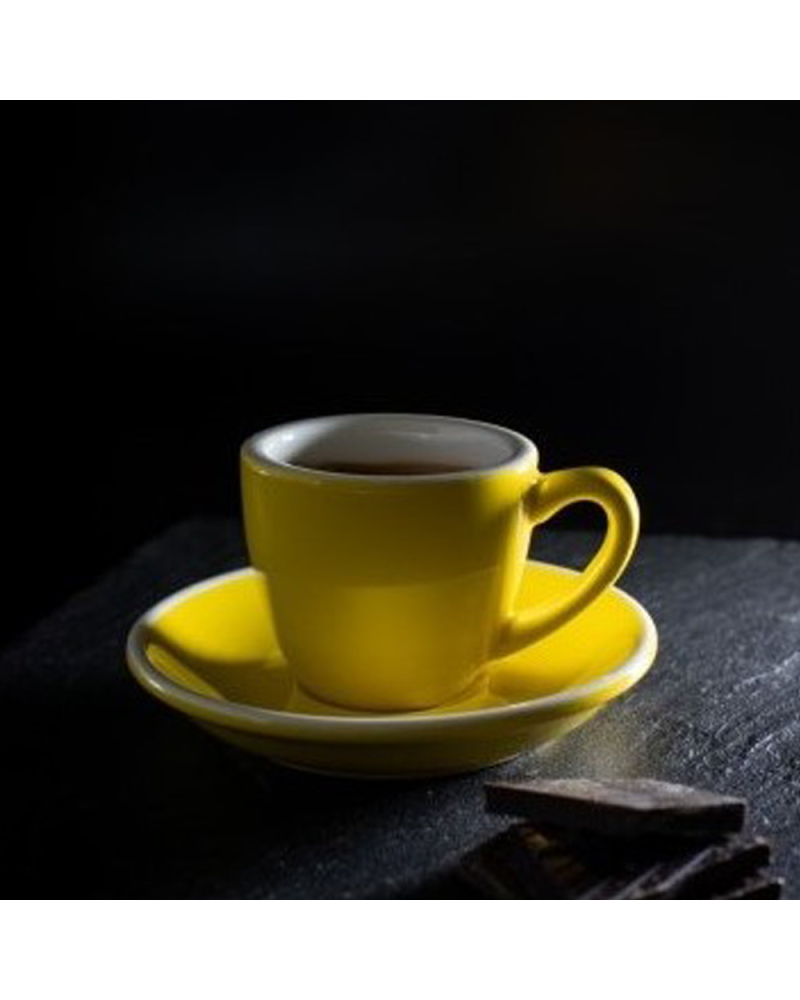 Epic Cup & Saucer Espresso 70ml Yellow| Official Epic Cups Spain & Portugal