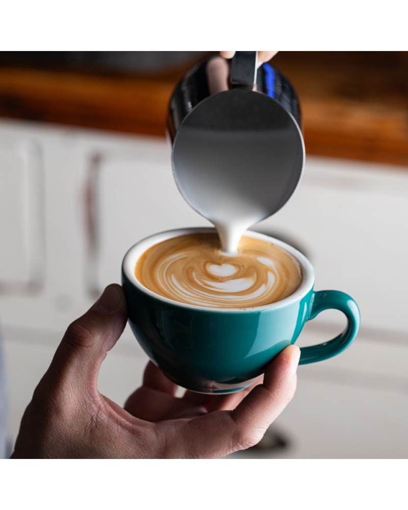 Epic Cup & Saucer Flat White 150ml Turquoise | Official Epic Cups Store