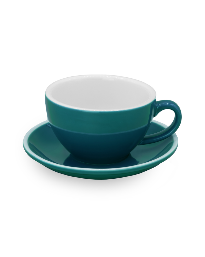 Epic Cup & Saucer Cappuccino 230ml Turquoise | Official Epic Cups Store